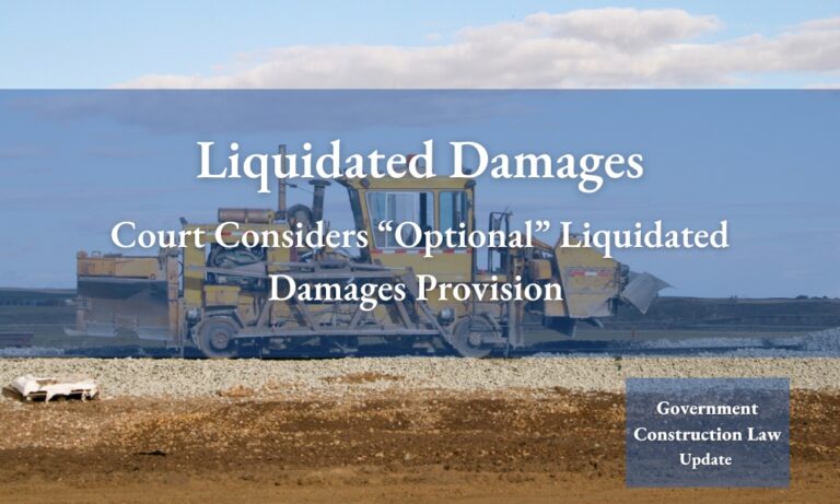 Does an Owner Have a Choice Between Liquidated and Actual Damages for ...